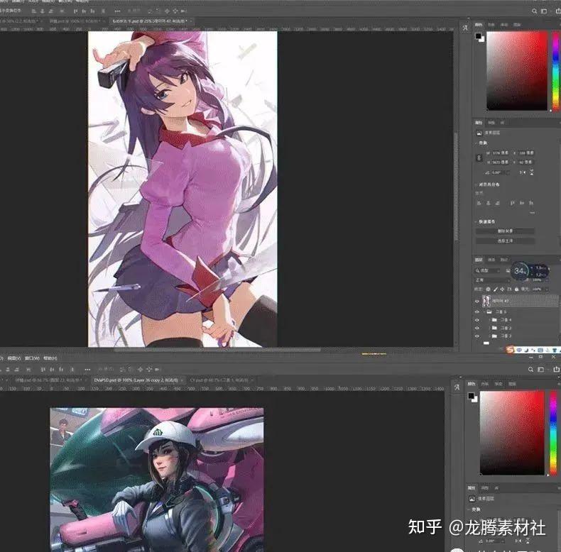 【B45期】92位画师的PSD源文件，赶紧膜拜下！ - 知乎