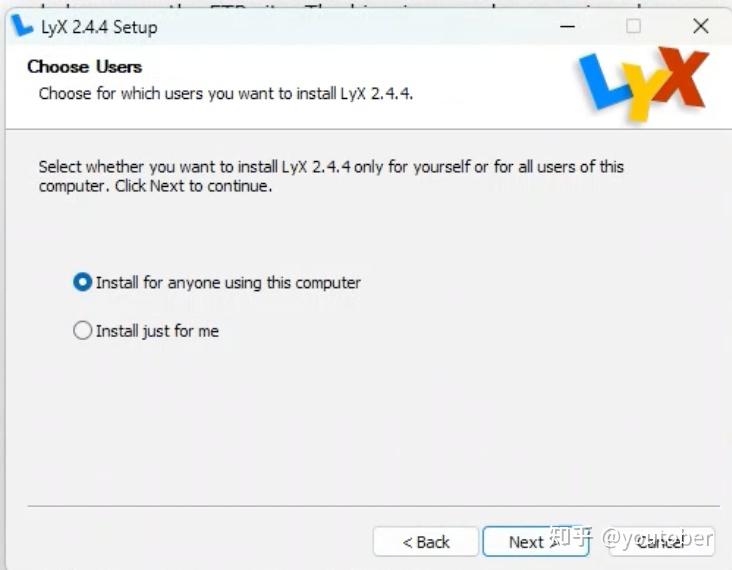 Lyx安装教程 - 知乎