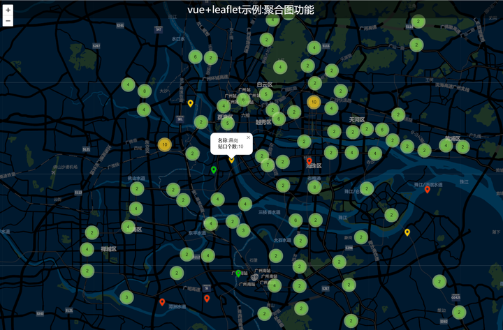 vue+leaflet示例:聚合图功能(附源码下载) - 知乎