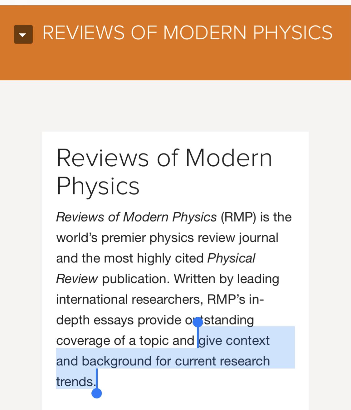 一个领域有Reviews of Modern Physics是否意味着此领域的问题已经基本解决? - 知乎