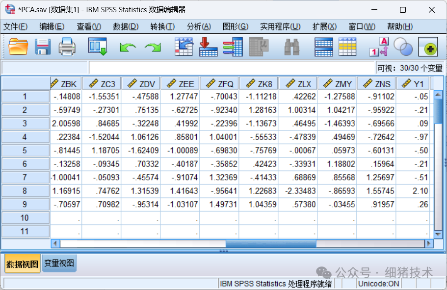 应用IBM SPSS Statistics程序执行主成分分析(PCA) - 知乎