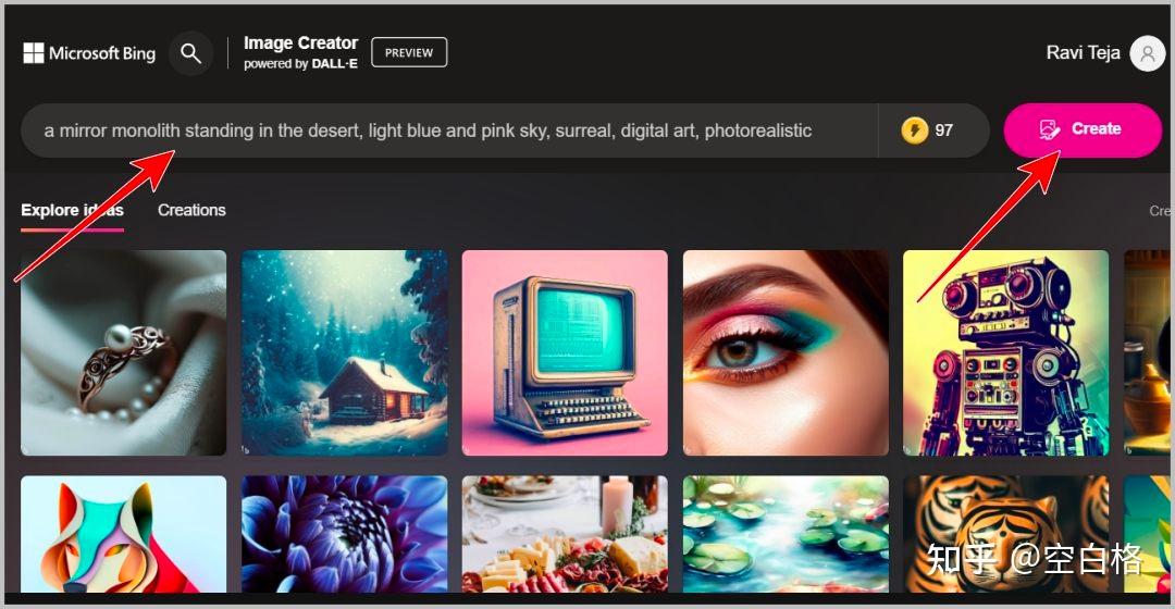 如何使用 Bing Image Creator - 知乎