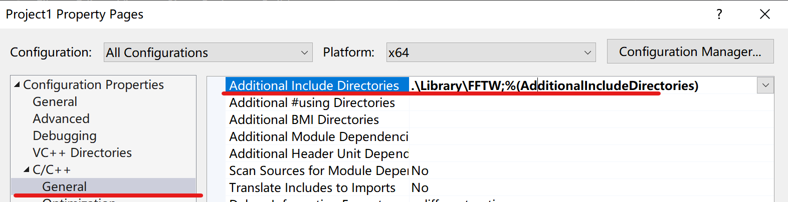 VS2022：C++在本项目中导入外部库，以FFTW为例 - 知乎