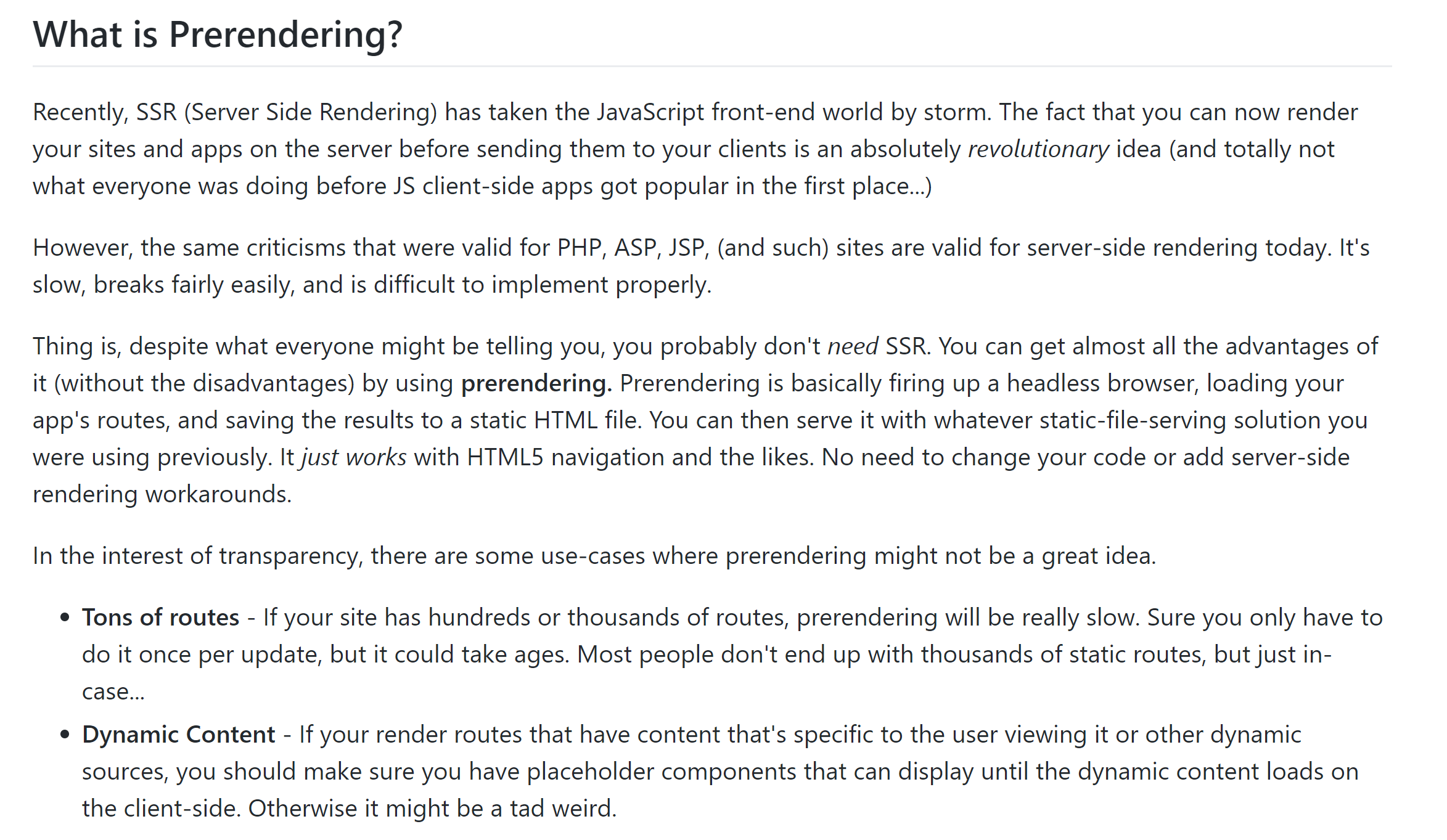服务端渲染(SSR)和预渲染(Prerendering)有什么区别？ - 知乎