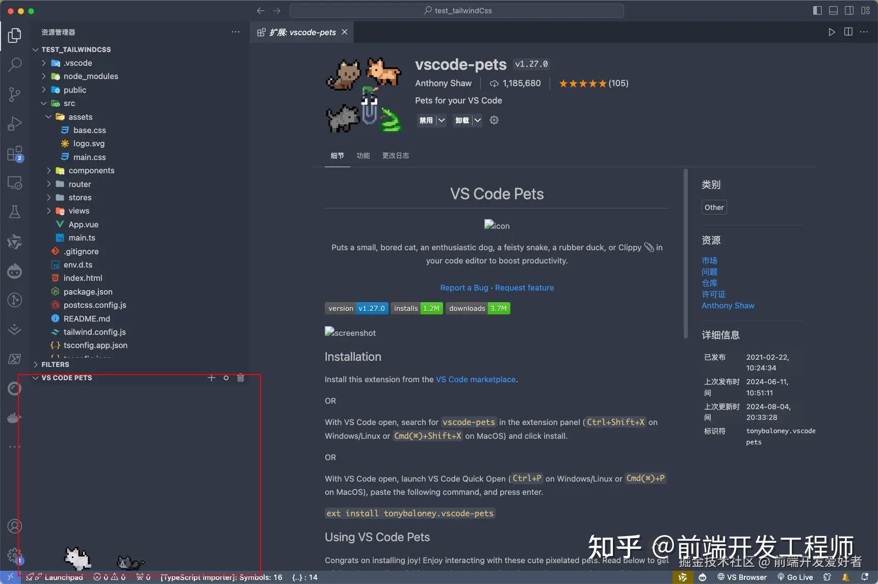 活久见！同事在 VSCode 中养了十几只宠物！ - 知乎