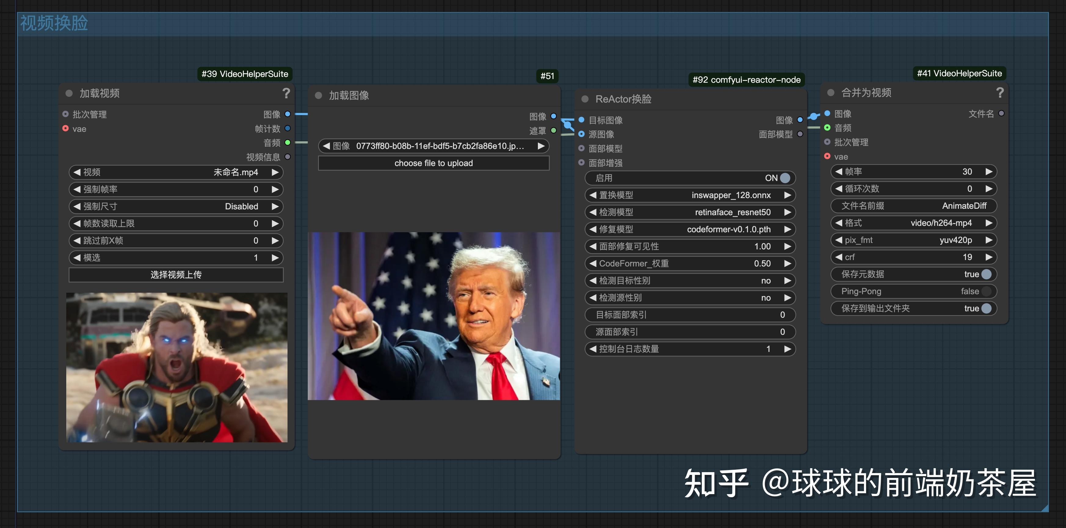 ComfyUI 换脸工作流 - 知乎