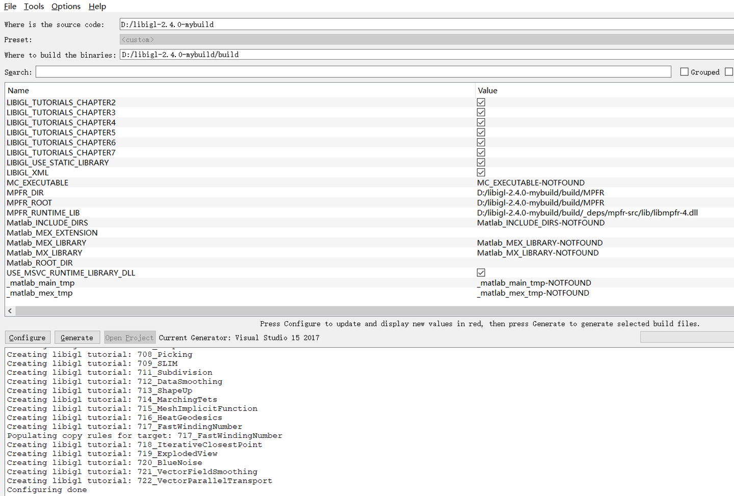 Libigl几何处理：Windows中用CMake与vs2017 编译Libilg源码 - 知乎