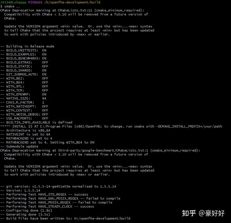 全同态加密开源库OpenFHE的Win11安装与Vscode配置 - 知乎