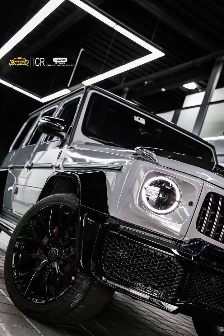 奔驰 G系改巴博斯套件，Ichanger（ICR）改变者改色膜PET纳多灰 - 知乎