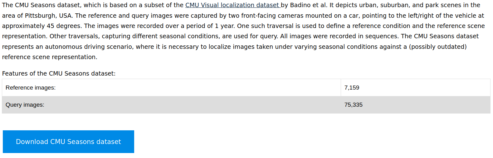 长期视觉定位数据集汇总 - 知乎