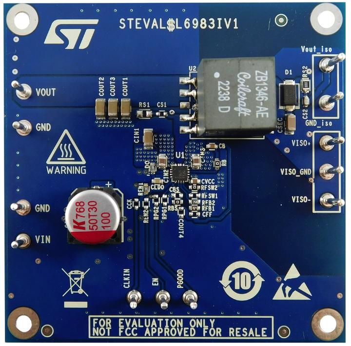 基于STEVAL-L6983IV1-L6983I 的 38V、10W 同步隔离降压转换器评估板 - 知乎