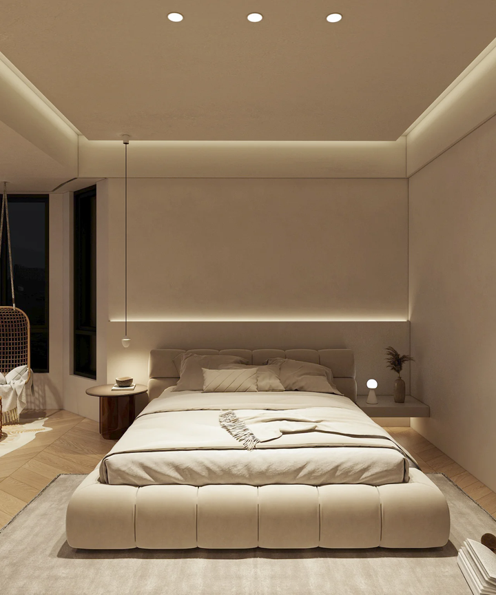 弧形休闲卧室，照亮你的夜晚！ - 知乎