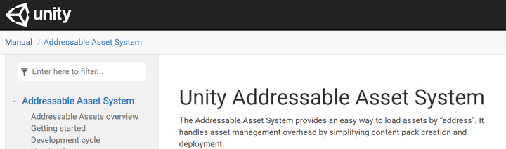 Unity Addressable Asset system v1.11.2中文手册 - 知乎