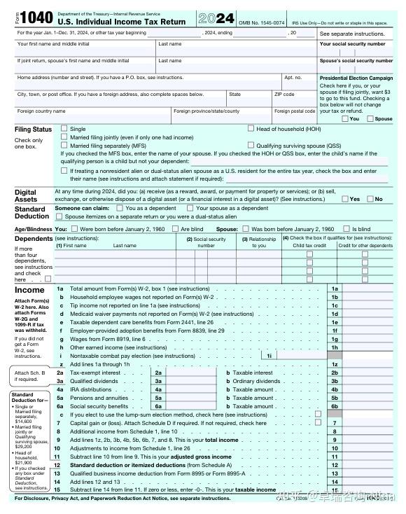 【值得收藏】美国报税常用的6个税务表格，一次搞懂1040、1099、W-2/4/9/8BEN！ - 知乎