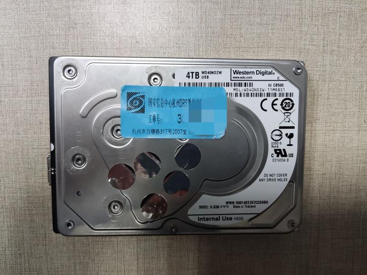 移动硬盘数据恢复之WD4T二次开盘固件190模块修复成功 - 知乎