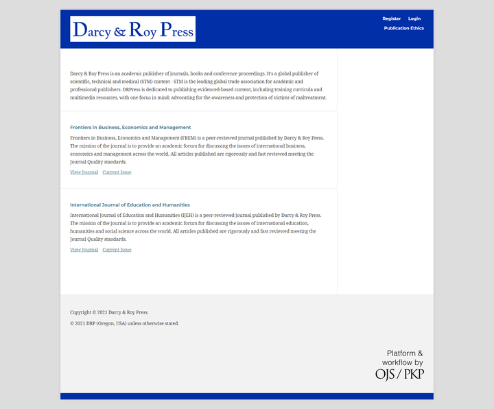 Darcy & Roy Press 外文期刊 - 知乎