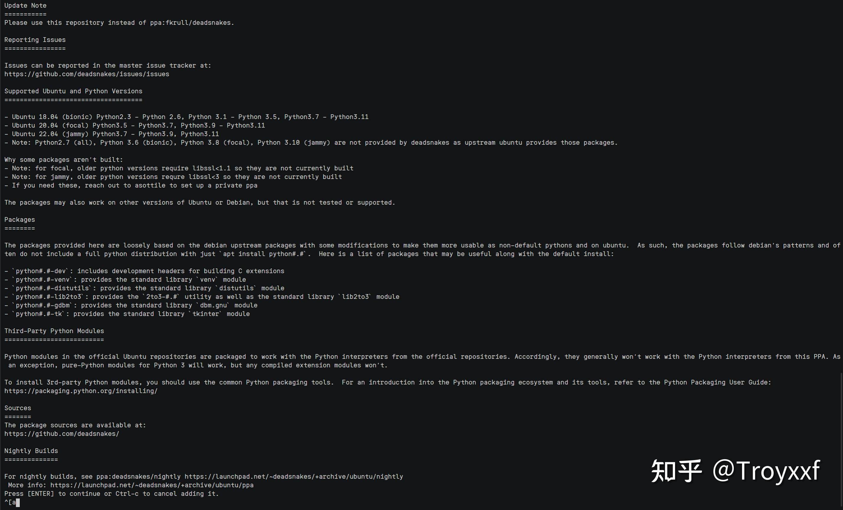 服务器（Ubuntu18.04）升级python版本 - 知乎