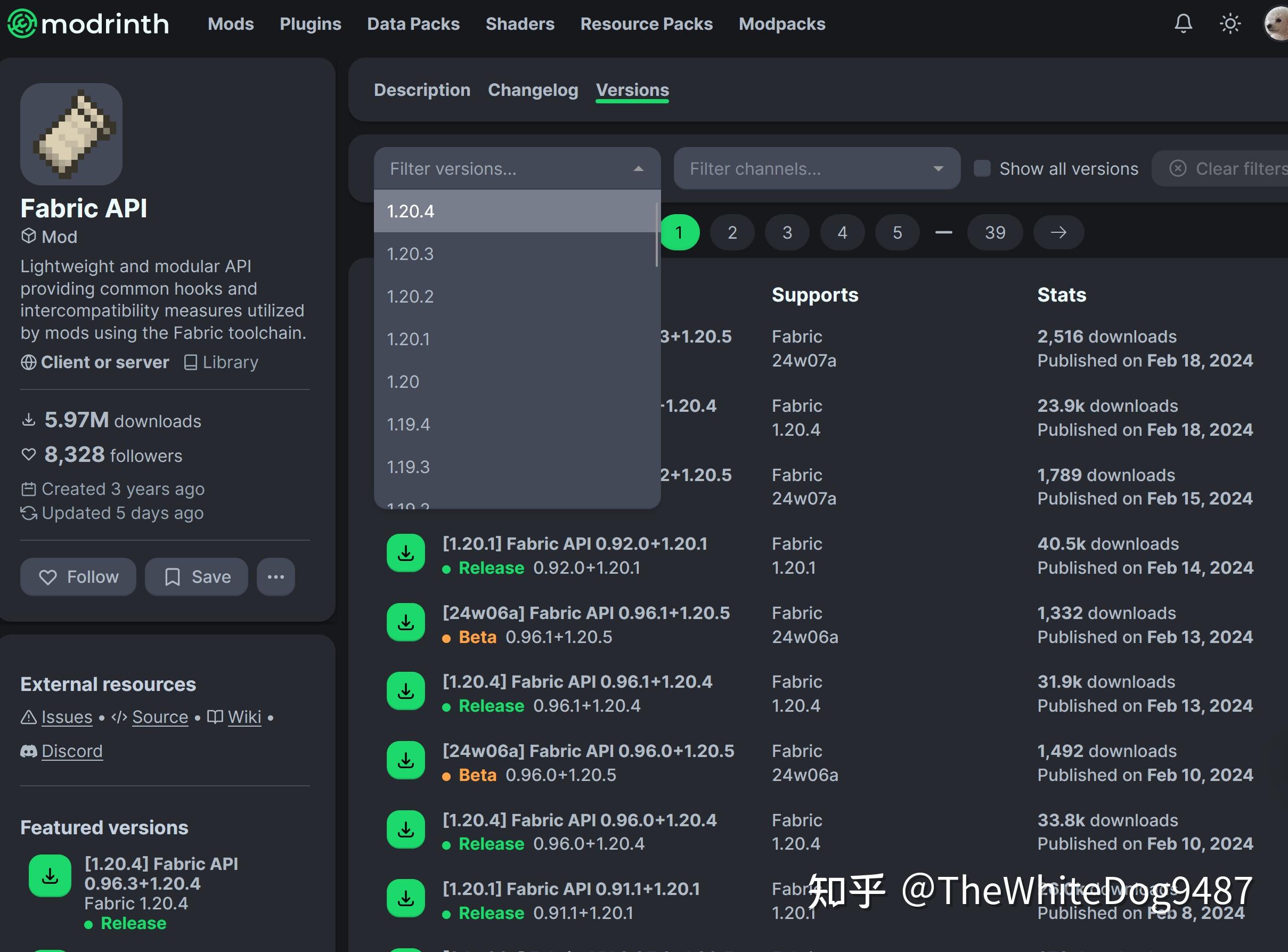 fabric服务端显示fabric-api版本不够如何解决？ - 知乎
