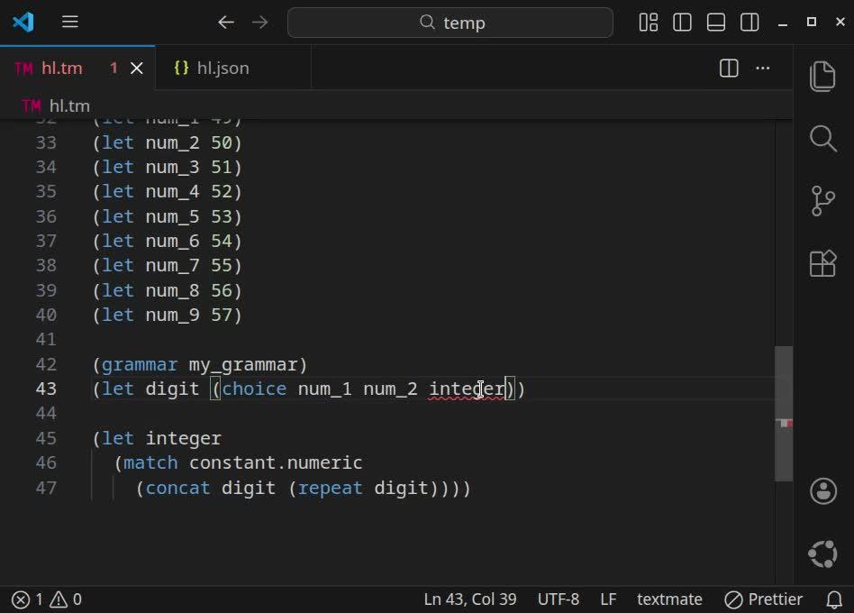 2000行 TypeScript 代码实现简易 textmate DSL - 知乎