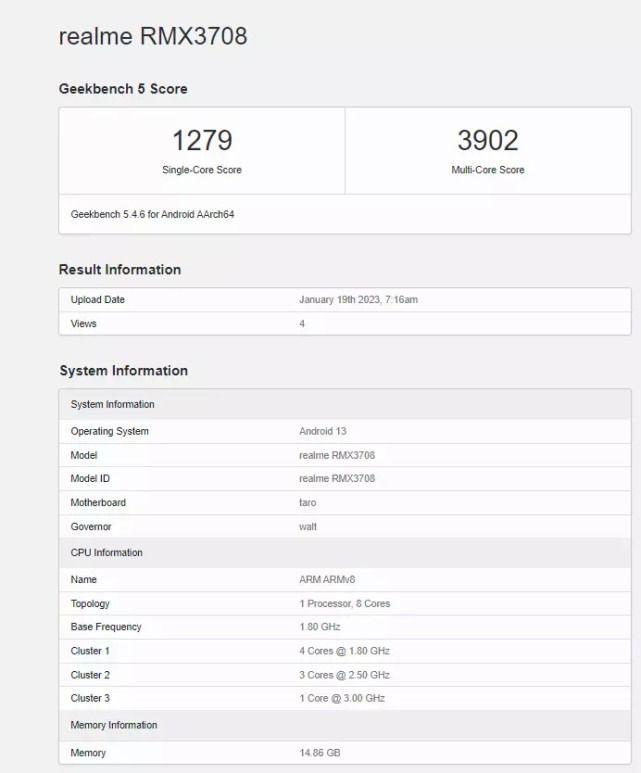真我GTNeo5跑分曝光搭载骁龙8+ 宋琪：实在太快了 徐起：节后官宣 - 知乎