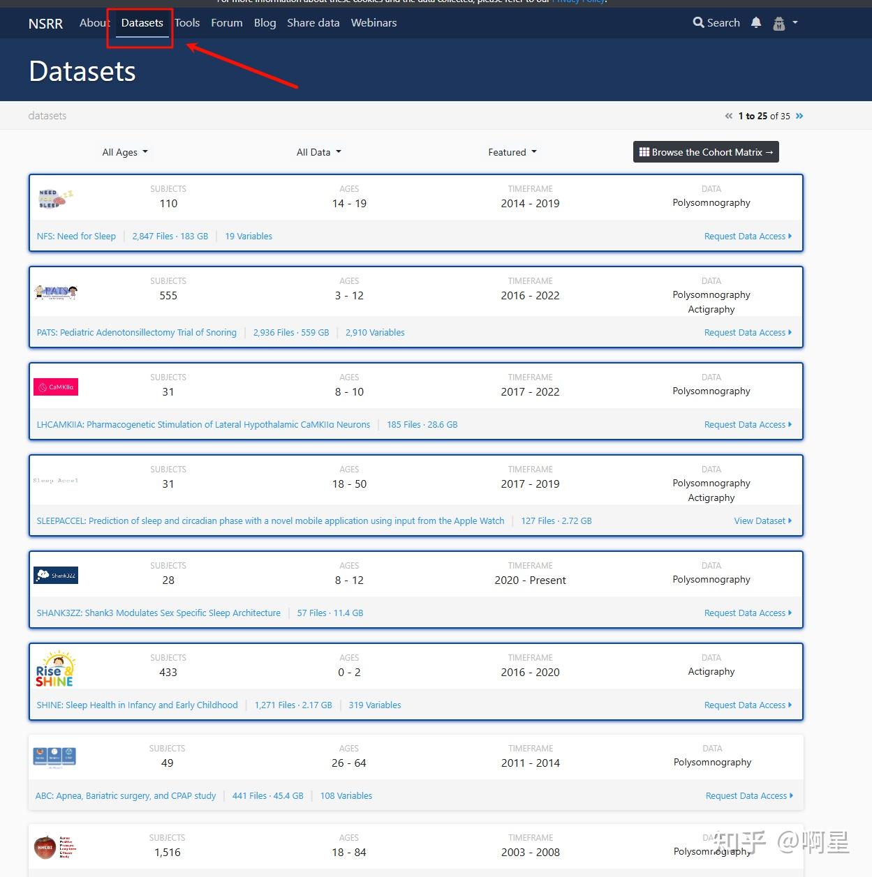知道怎么找SHHS PSG的数据库吗？ - 知乎