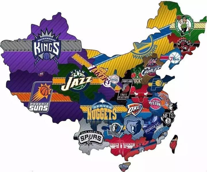 NBA版中国地图，你的家乡是哪只球队？ - 知乎