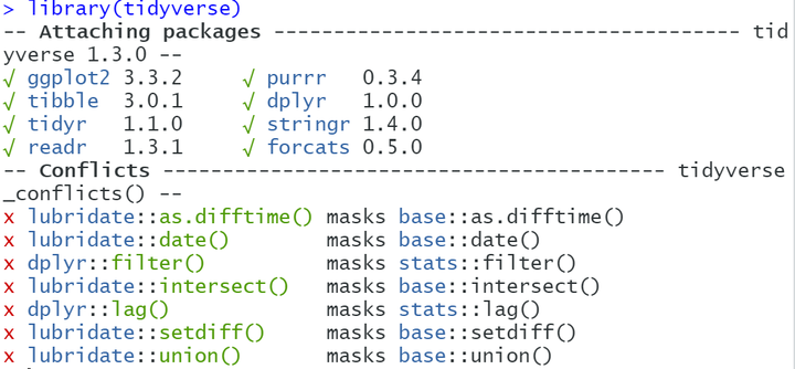 [R]如何加载tidyverse包时不显示提示信息 - 知乎