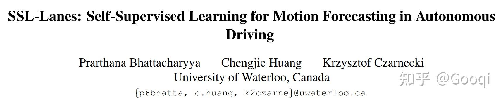论文分享|SSL-Lanes: Self-Supervised Learning for Motion Forecasting in Autonomous Driving（自监督与轨迹预测） - 知乎