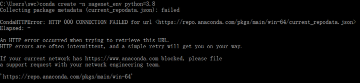 解决anaconda显示 CondaHTTPError: HTTP 000 CONNECTION FAILED for url的问题 - 知乎