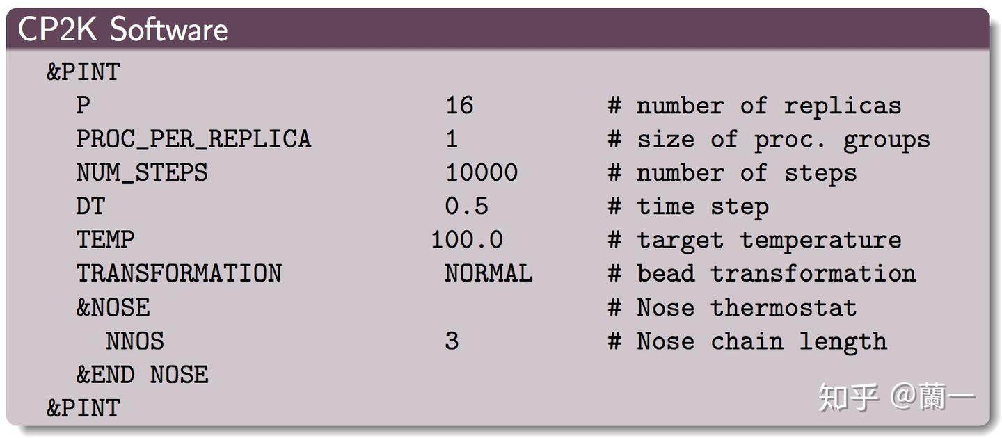 CP2K Tutorial - PIMD - 知乎