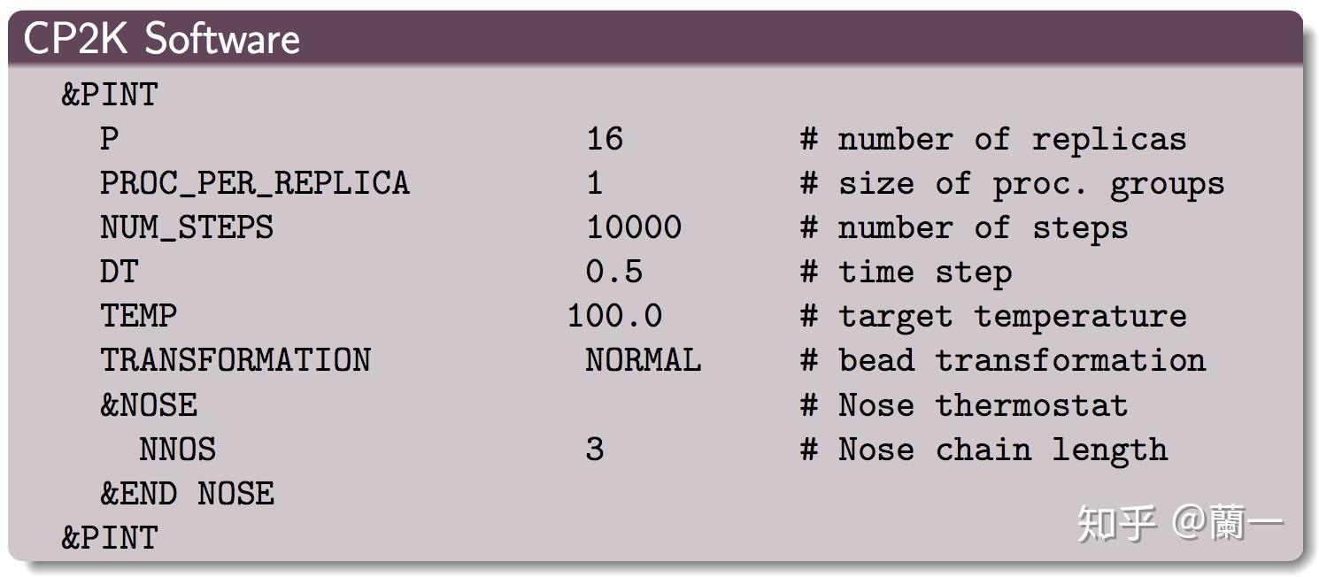 CP2K Tutorial - PIMD - 知乎