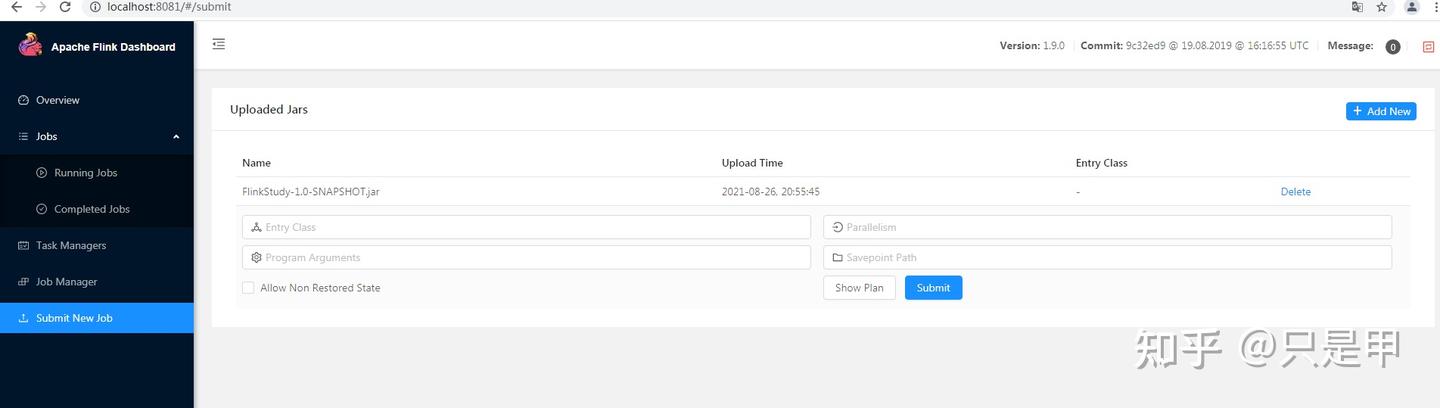 Flink基础系列7-通过Web UI执行jar文件 - 知乎