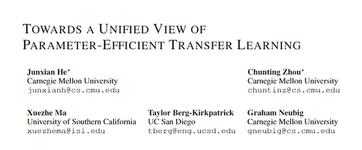 ICLR 2022 | 十问读 Towards a Unified View of Parameter-Efficient Transfer Learning - 知乎