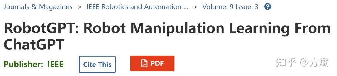 RobotGPT：利用ChatGPT的机器人操作学习框架 - 知乎
