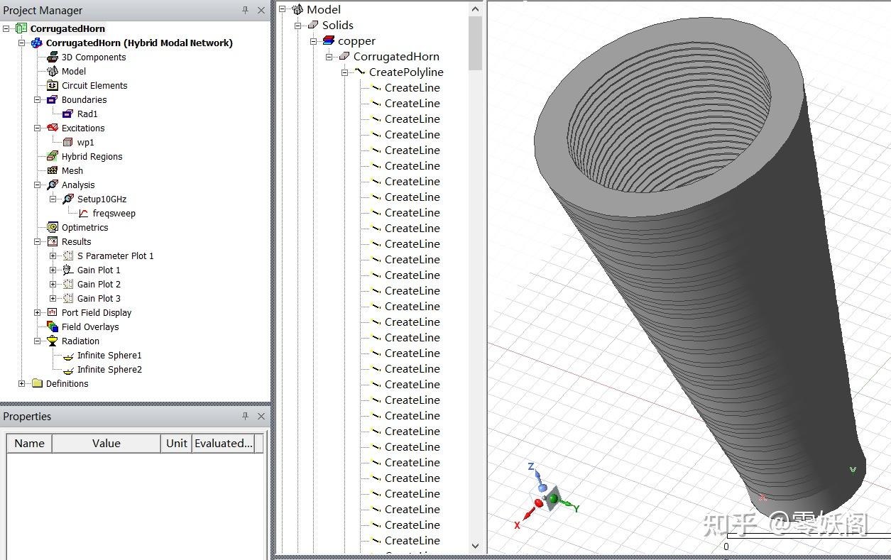 基于HFSS-MATLAB-API的圆形波纹喇叭天线的设计方法与HFSS建模仿真【附MATLAB代码和HFSS源文件】 - 知乎