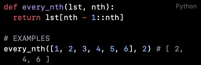 Python代码阅读(第50篇):对列表间隔取元素 知乎