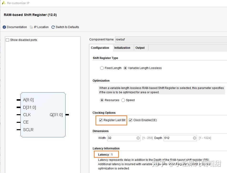 Vivado IP RAM-based Shift Register可变长度的延时设置 - 知乎