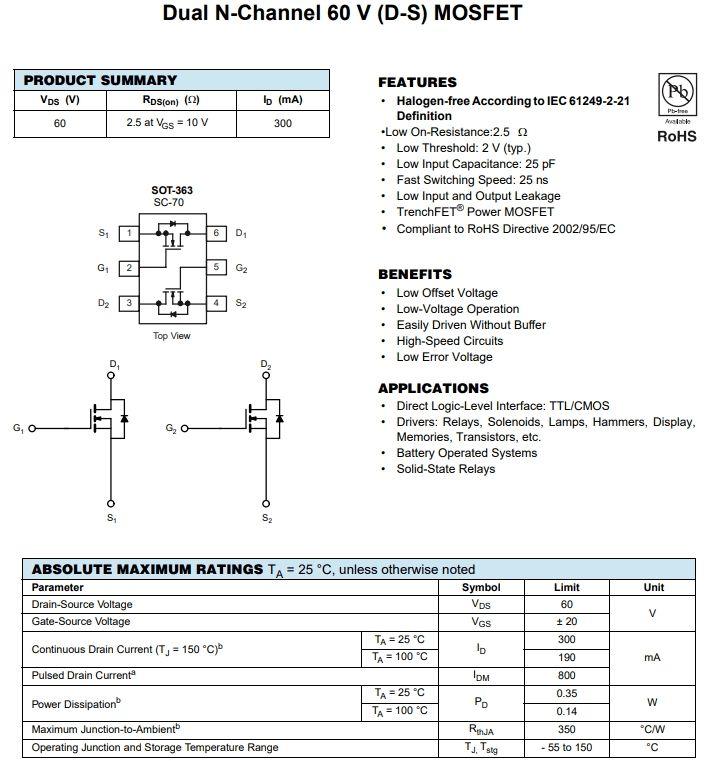 BSS138DW-7-F场效应管：技术规格参数、工作原理与应用电路全解析 - 知乎