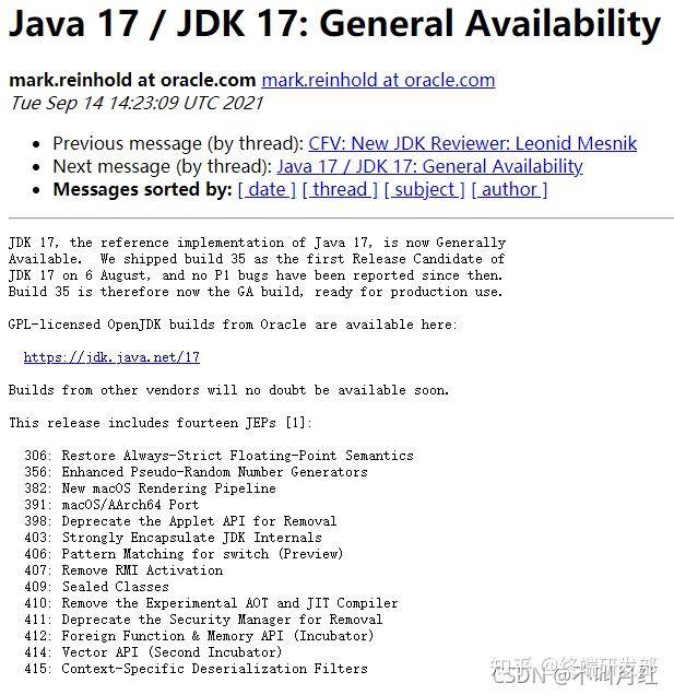 Java 9 ~Java 17 主要更新了什么？ - 知乎