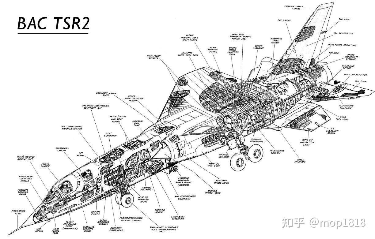 【转载：空翼网】TSR.2，被自己人击落的英国超音速核轰炸机 - 知乎