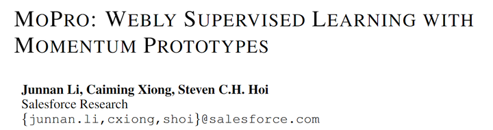 《MoPro：基于动量原型的网络监督学习》 - 知乎