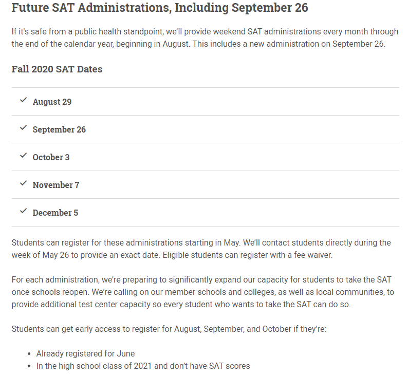 SAT考试正式“回归”！CB官方公布SAT最新消息！附：2021-2023年SAT考试时间表！ - 知乎