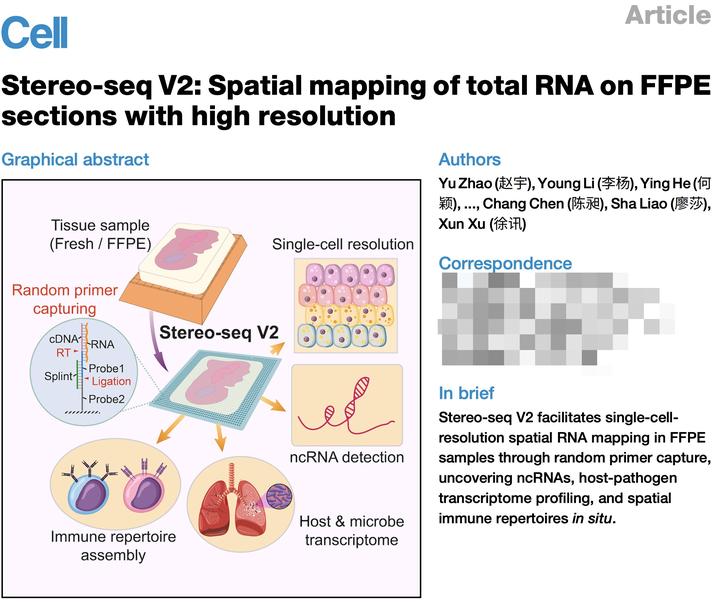 华大又发 Cell了，Stereo-seq V2空间技术升级了，解决了你之前的顾虑，真是勇于挑战国外技术的国人骄傲 - 知乎