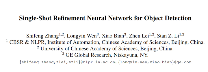 （RefineDet）论文阅读笔记 - 知乎