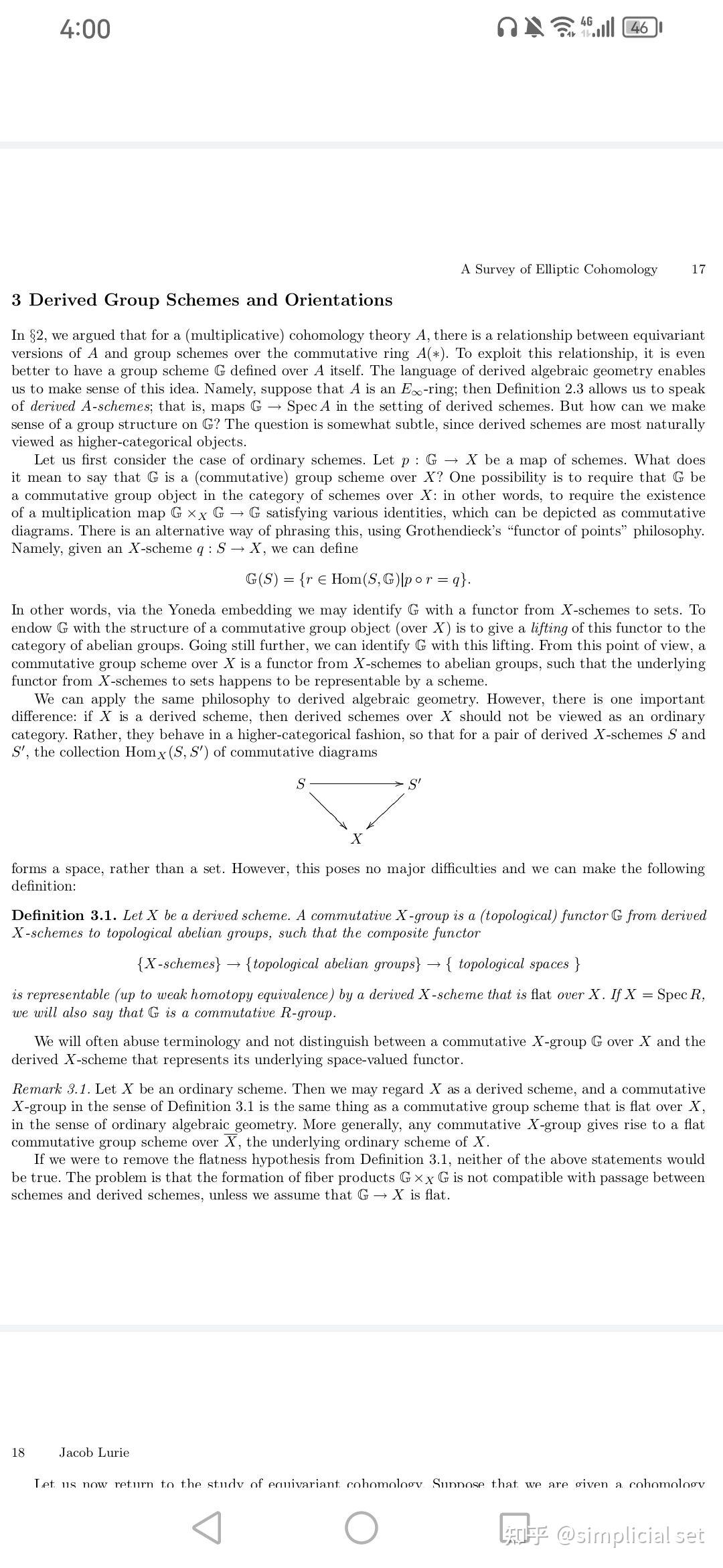 Lurie 的 derived algebraic geometry 有多重要？ - 知乎