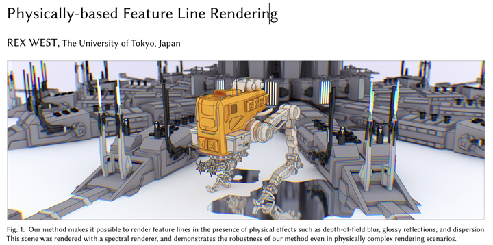 非真实感渲染/描边:Physically-based Feature Line Rendering - 知乎