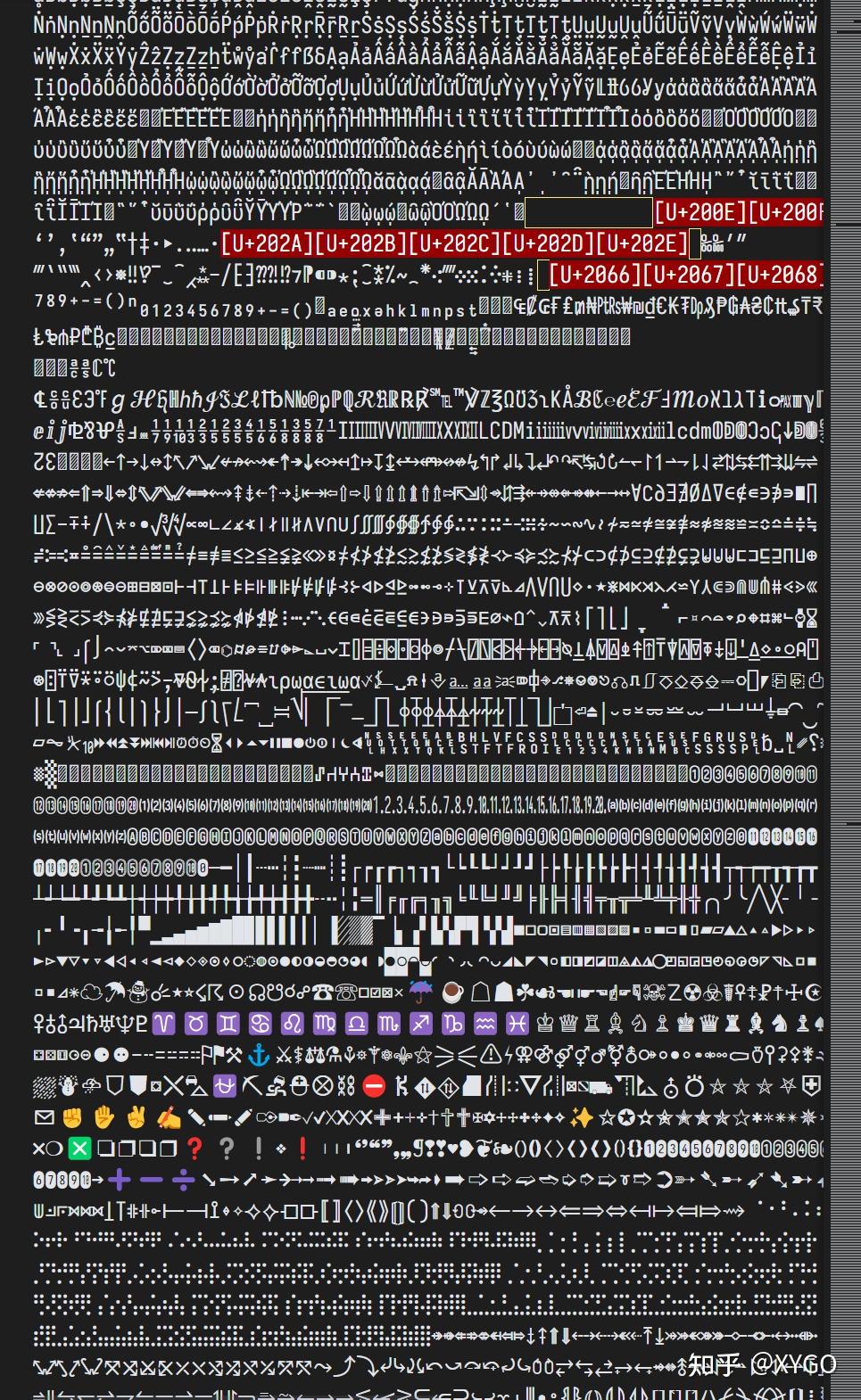 怎样能把所有Unicode字符都放在一个文本文档里？ - 知乎