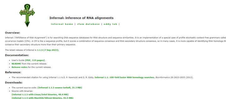 Infernal：RNA序列检索软件 - 知乎