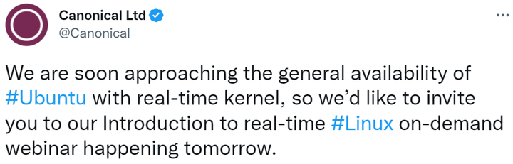 Ubuntu 的实时内核 (Real-Time Kernel) 接近 GA 状态 - 知乎
