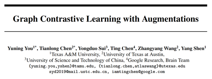 NIPS-2020 Graph Contrastive Learning with Augmentations - 知乎